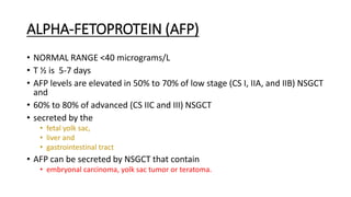Ca testis staging TUMOR MARKER | PDF