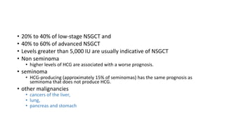 Ca testis staging TUMOR MARKER | PDF