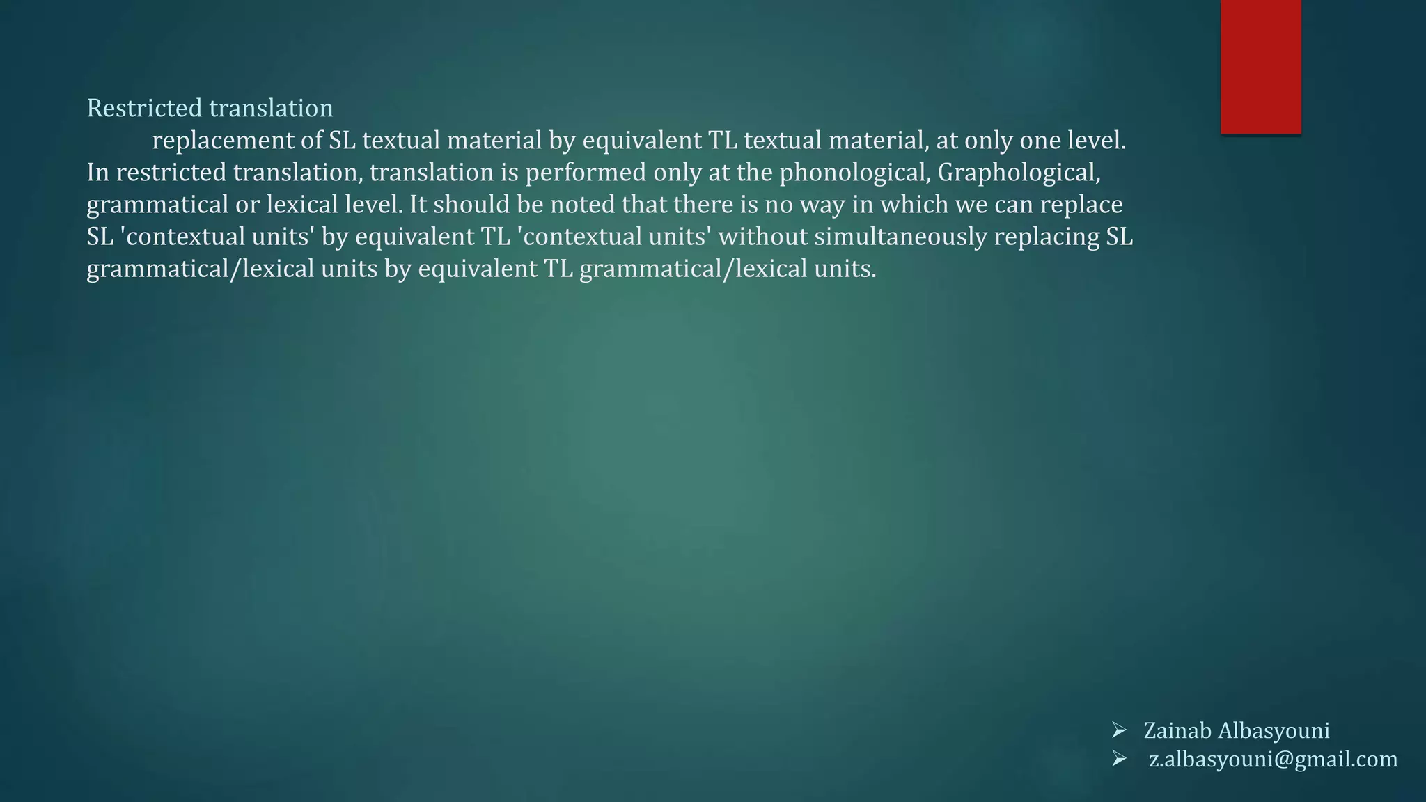 Catford Translation Theory | PPSX