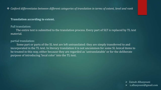 Catford Translation Theory | PPSX