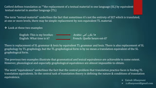 Catford Translation Theory | PPSX