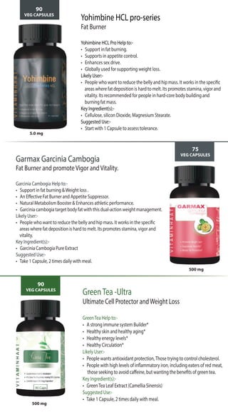 Product Catalogue Vitamins and supplements - Vitaminhaat | PDF