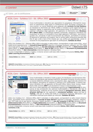 Catalogo generale Didael KTS | PDF