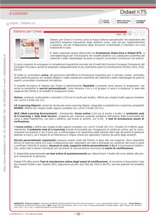 Catalogo generale Didael KTS | PDF