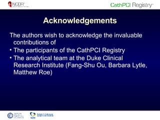 Cath Pci Registry Aha 07 | PPT