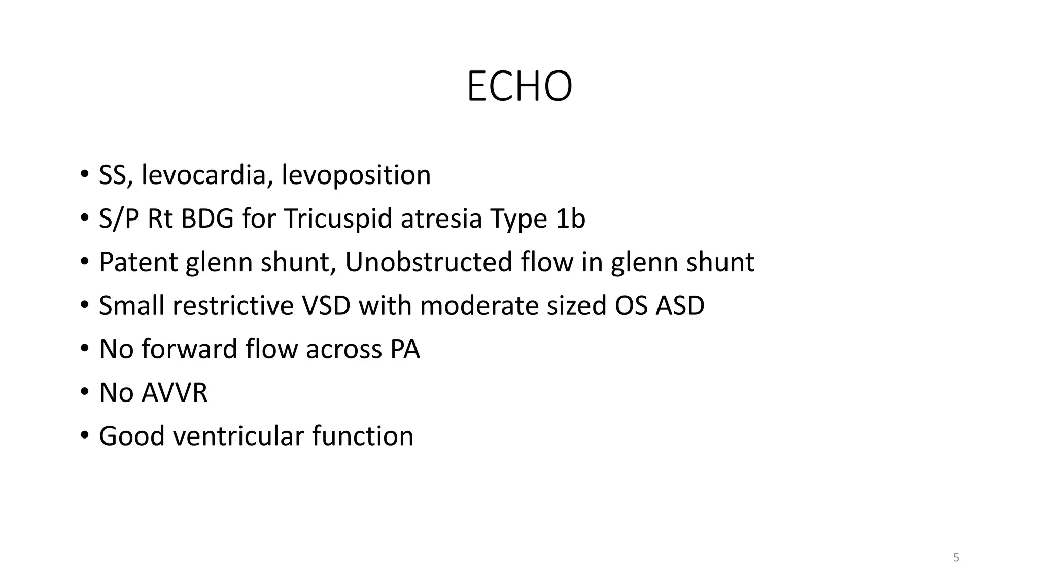 CATH STUDY: PRE FONTAN CATH | PPTX