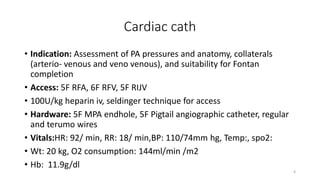 CATH STUDY: PRE FONTAN CATH | PPTX