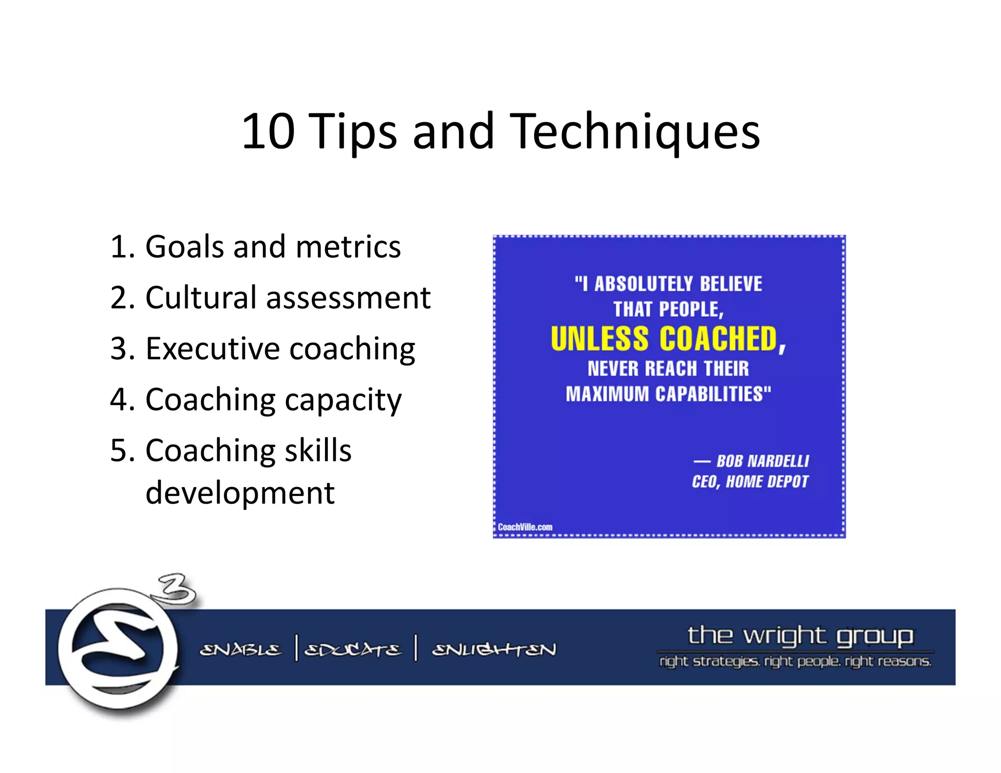 Catharine Wright - Creating Coaching Culture | PPT