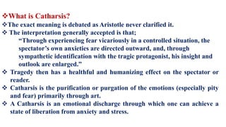 Catharsis by Aristotle | PPTX