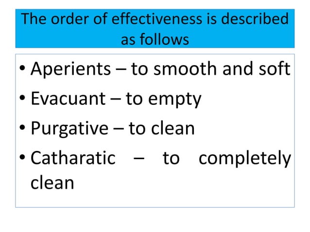Cathartics | PPTX | Digestive Disorders | Diseases and Conditions