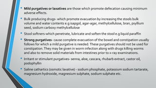 CATHARTICS Cathartic mechanism preparation uses etc. | PDF
