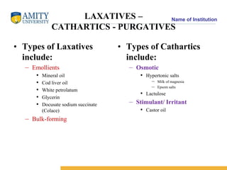 CATHARTICS constitution classification etc.pptx