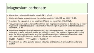Cathartics( Sodium Phosphate, Magnesium carbonate, Magnesium hydroxide ...