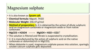 Cathartics( Sodium Phosphate, Magnesium carbonate, Magnesium hydroxide ...
