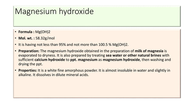 Cathartics( Sodium Phosphate, Magnesium carbonate, Magnesium hydroxide ...