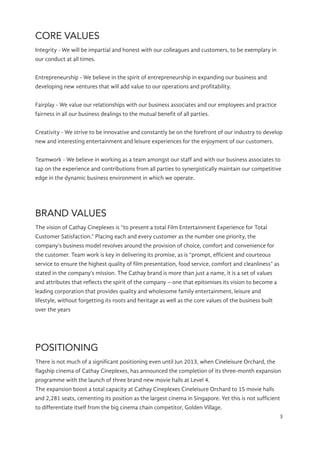 Cathay Cineplexes Brand Experience | PDF