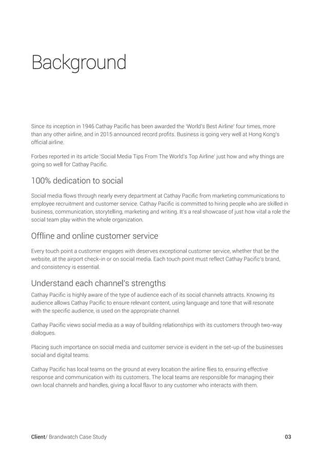 Cathay Pacific - Case Study | PDF