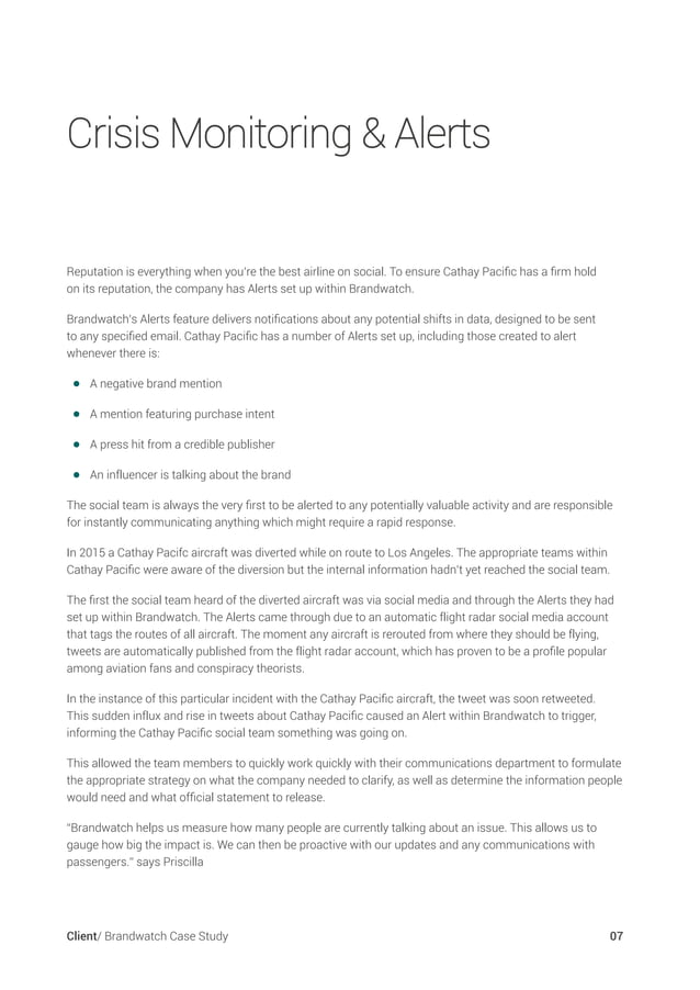 Cathay Pacific - Case Study | PDF