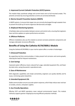 Cathelco R17Xlt009L1 Communication Module.pdf