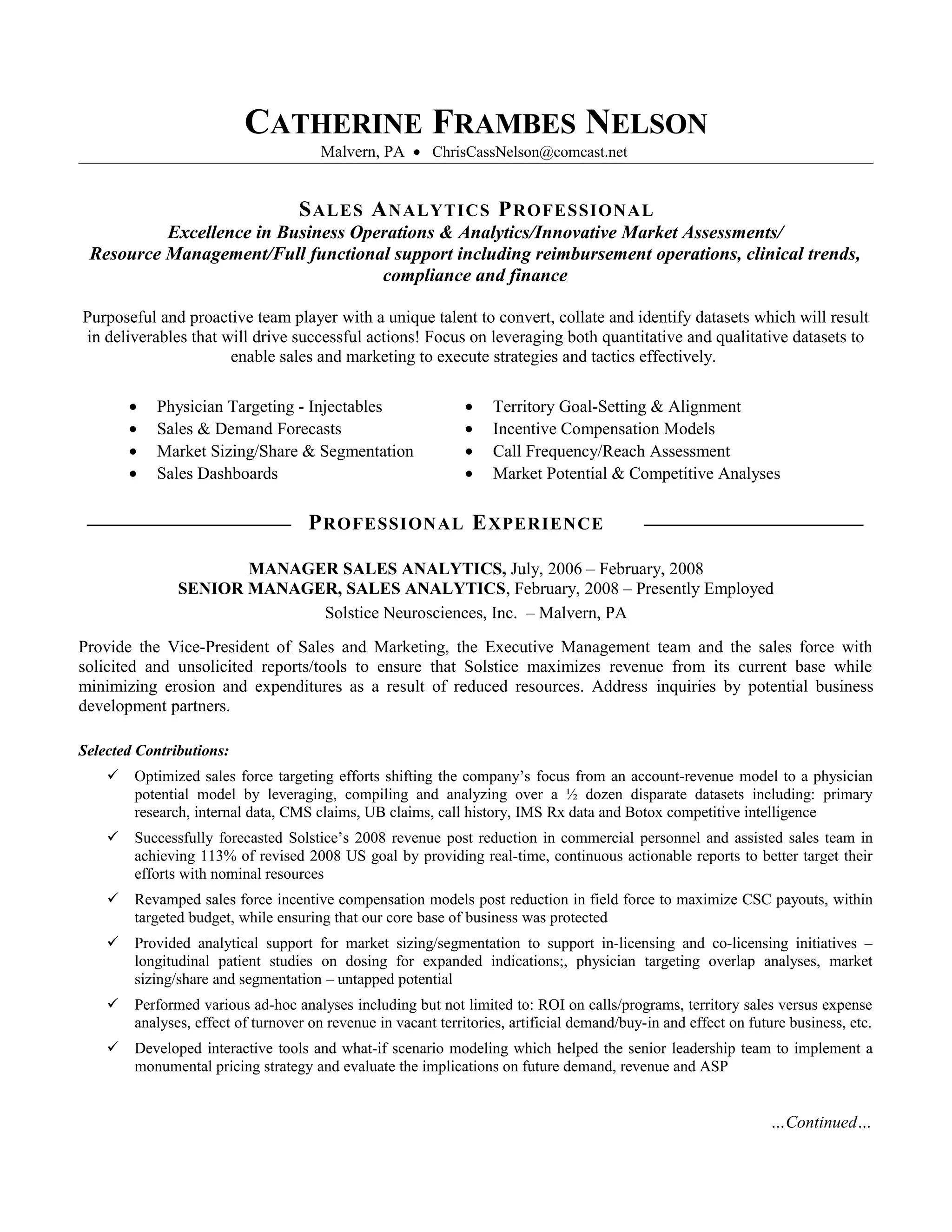 Catherine Frambes Nelson Resume 3.26