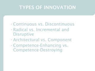 MARKETING FOR INNOVATION, INNOVATION, PART 2 OF 3 | PPT