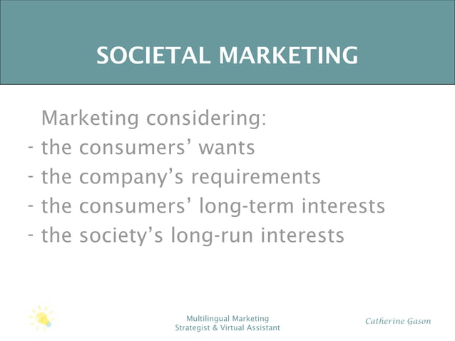 Introduction to Societal Marketing | PPT