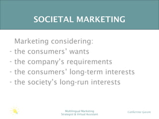 Introduction to Societal Marketing | PPT