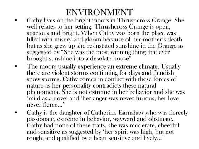 Catherine linton earnshaw | PPT