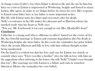 Catherine linton earnshaw | PDF