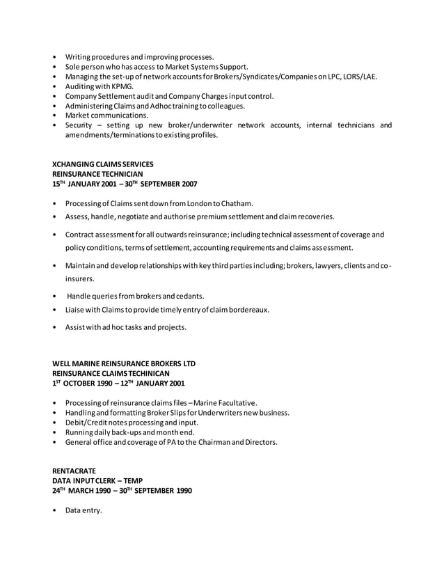 Catherine pritchard cv3 | DOCX
