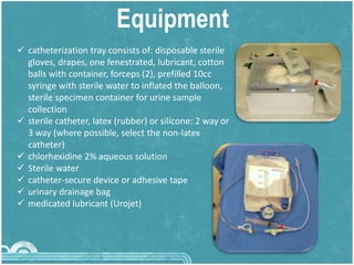 urinary catheterization | PPTX
