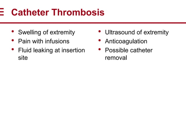 Catheter Related Thrombus Management (enhanced by VisualBee) | PPTX | Blood Disorders | Diseases ...