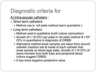 Catheter related blood stream nanoti sir | PPTX