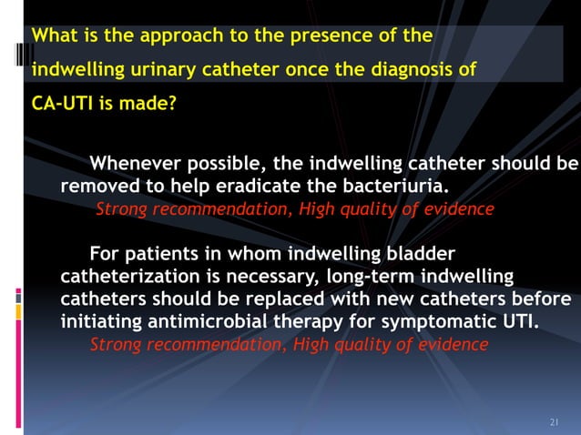 Catheter Associated Urinary Tract Infection (CAUTI) | PDF