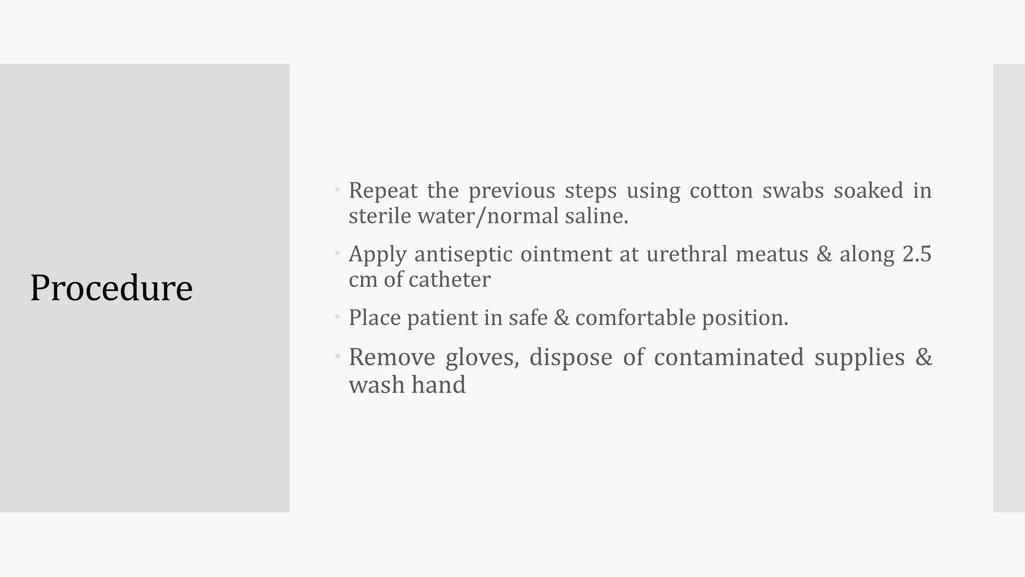 Catheter care | PPTX