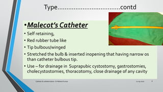Catheter & urethral catheterization dr mahesh kumar 22 09-2020 | PDF