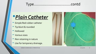 Catheter & urethral catheterization dr mahesh kumar 22 09-2020 | PDF