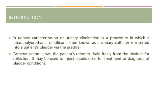 Catheterization | PPTX | Medical Health