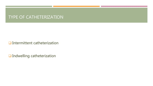 Catheterization | PPTX | Medical Health