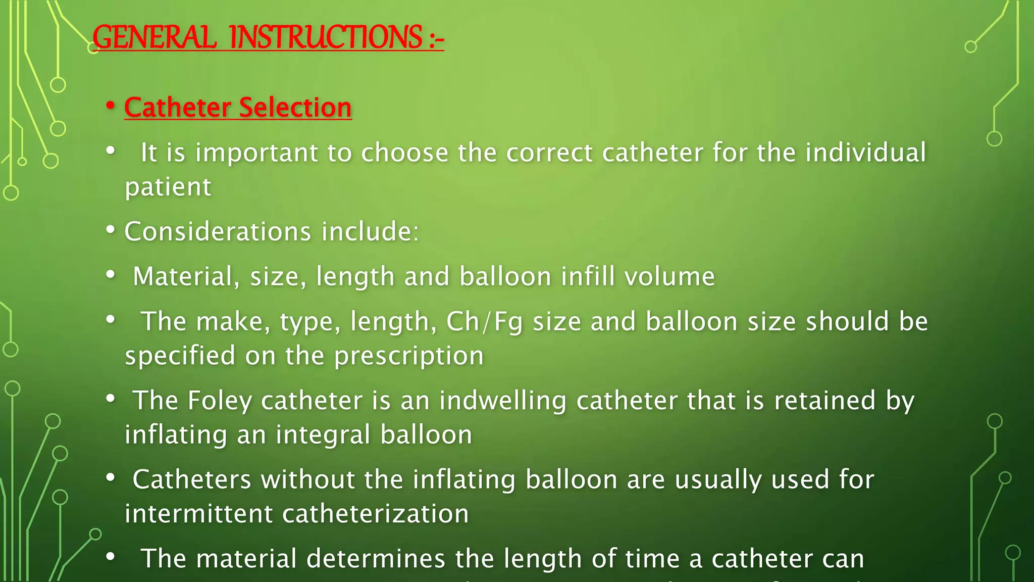 Catheterization | PPTX