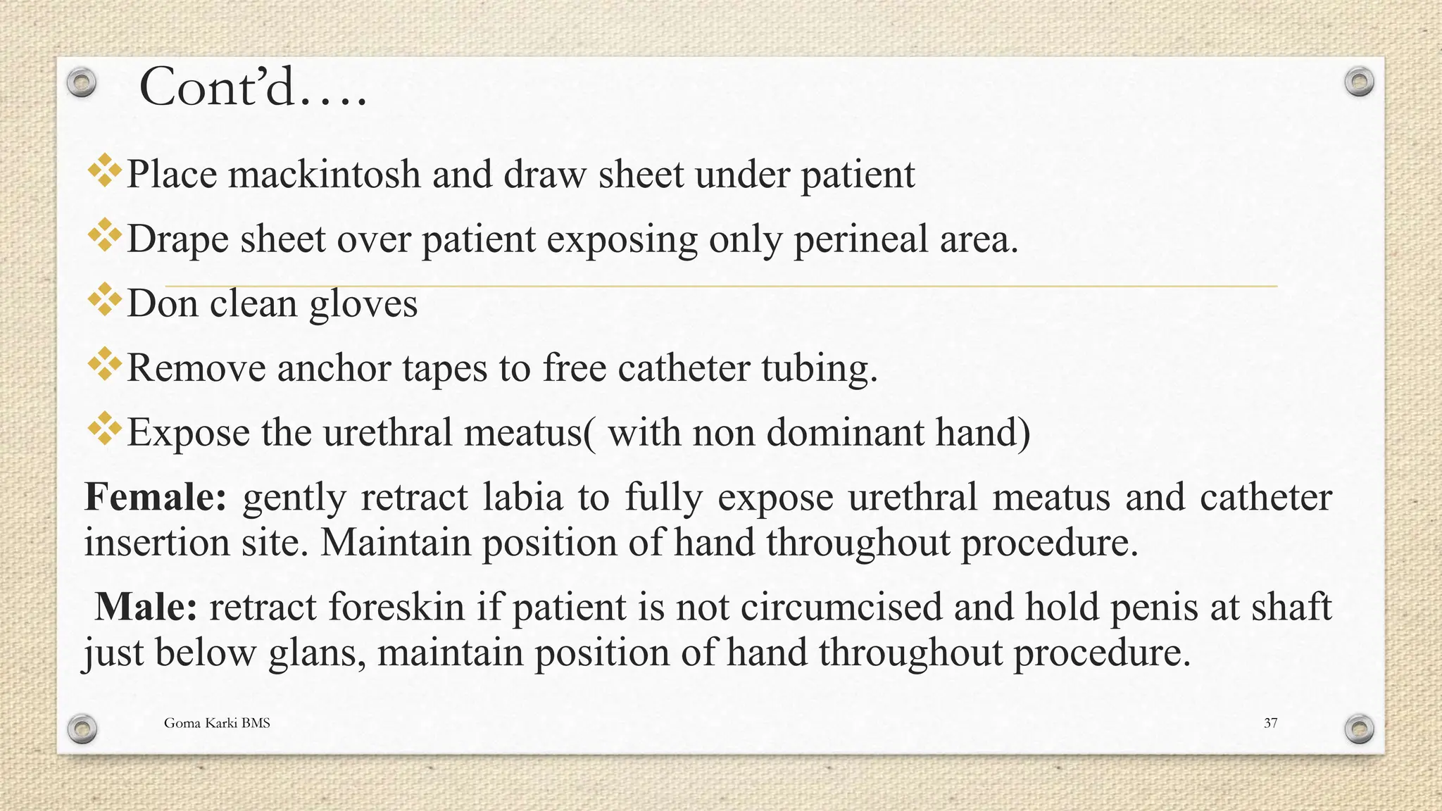 Urinary Catheterization(Definition, indication, types, procedure).pptx