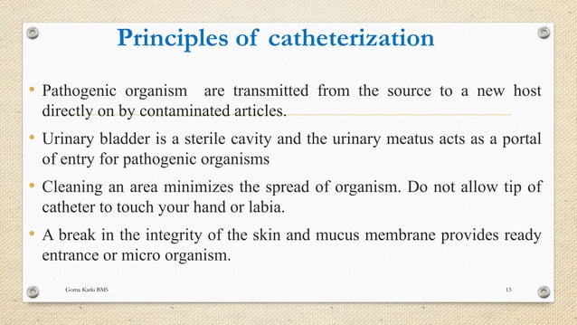Urinary Catheterization(Definition, indication, types, procedure).pptx ...
