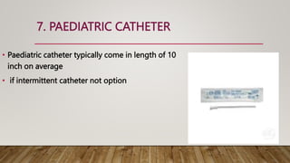 catheterization of the urinary bladder procedure , types , size of ...
