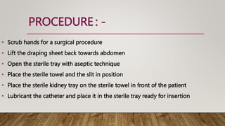 catheterization of the urinary bladder procedure , types , size of ...