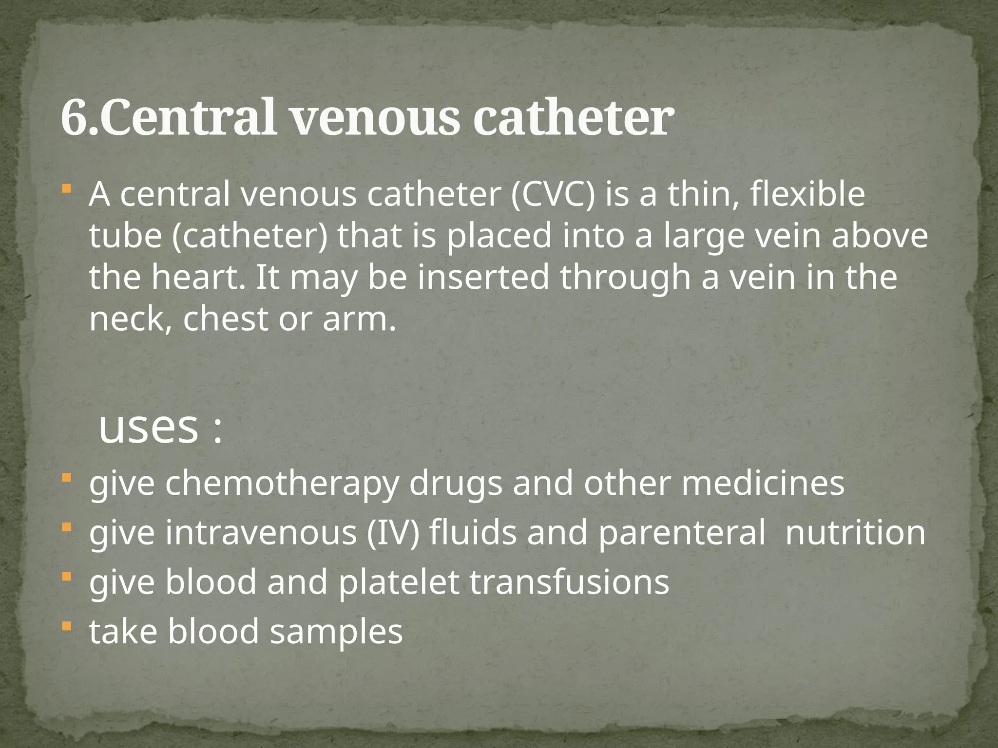 Short presentation on catheter, from different source | PPTX