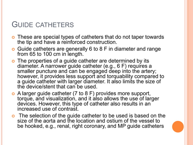 diagnostic and guiding catheters Presentation.pptx | Heart and ...