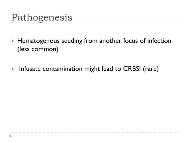 Catheter Related Bloodstream Infection (CRBSI) | PDF