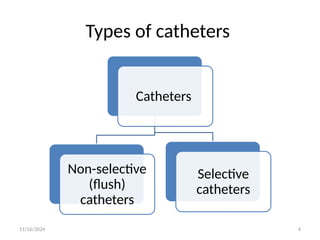 Catheters.pptx presentation in radiology | PPTX