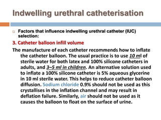 Catheter use in gynaecological practice | PPTX