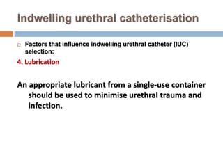 Catheter use in gynaecological practice | PPTX